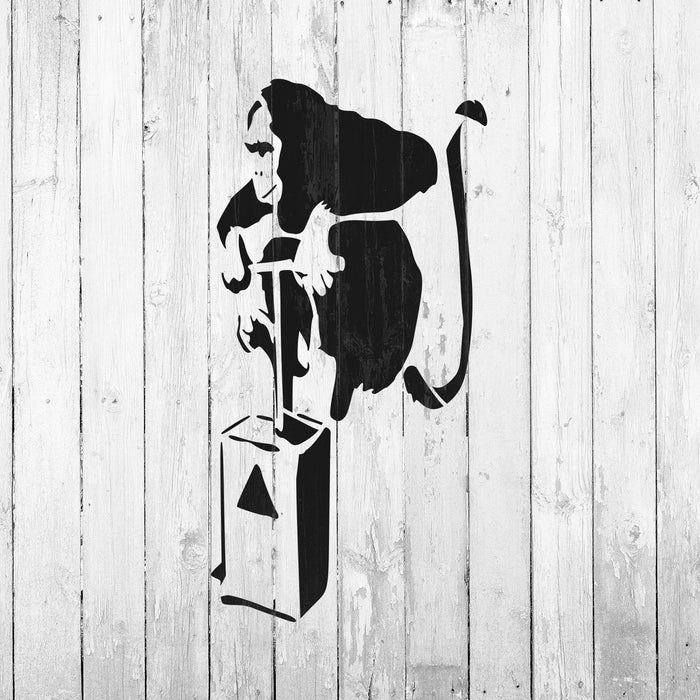 Monkey Bomb Banksy Stencils - Stencil Revolution