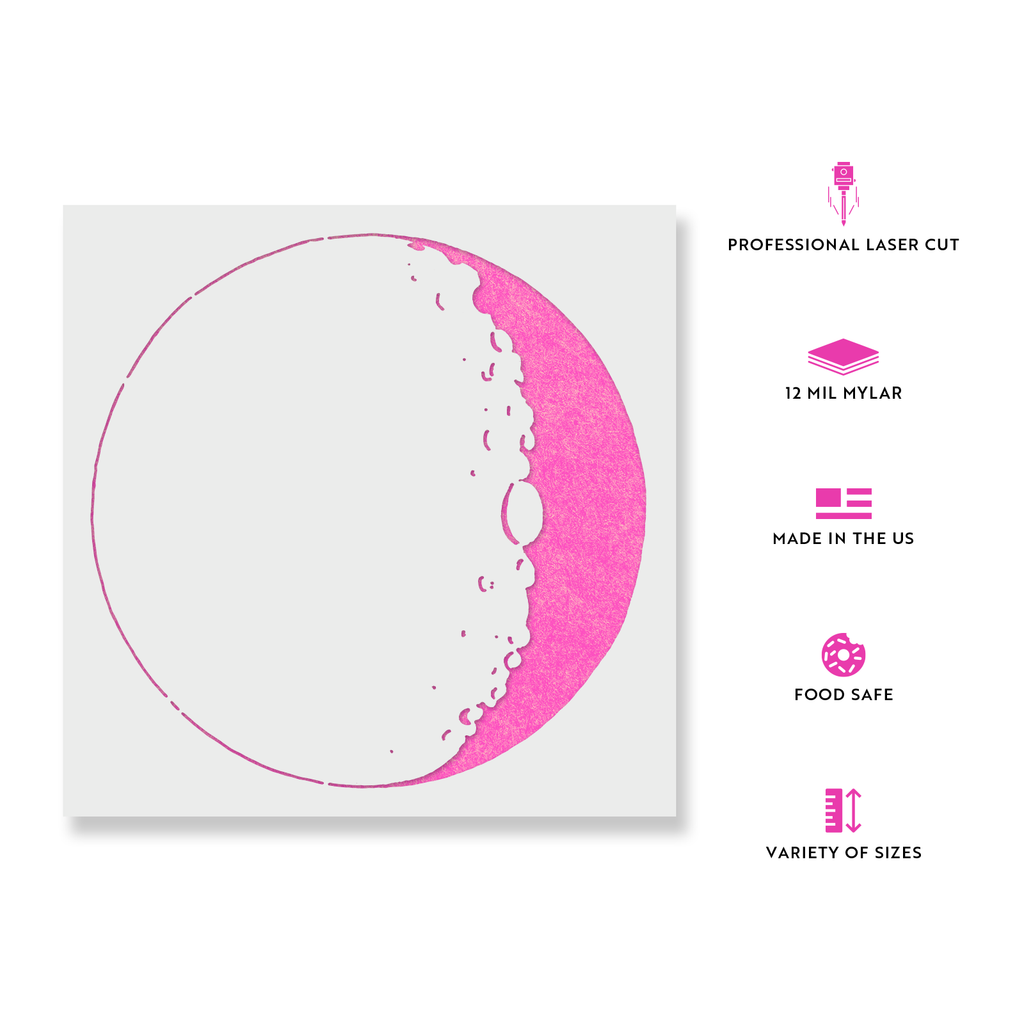 Moon Stencil - Reusable stencils at affordable prices