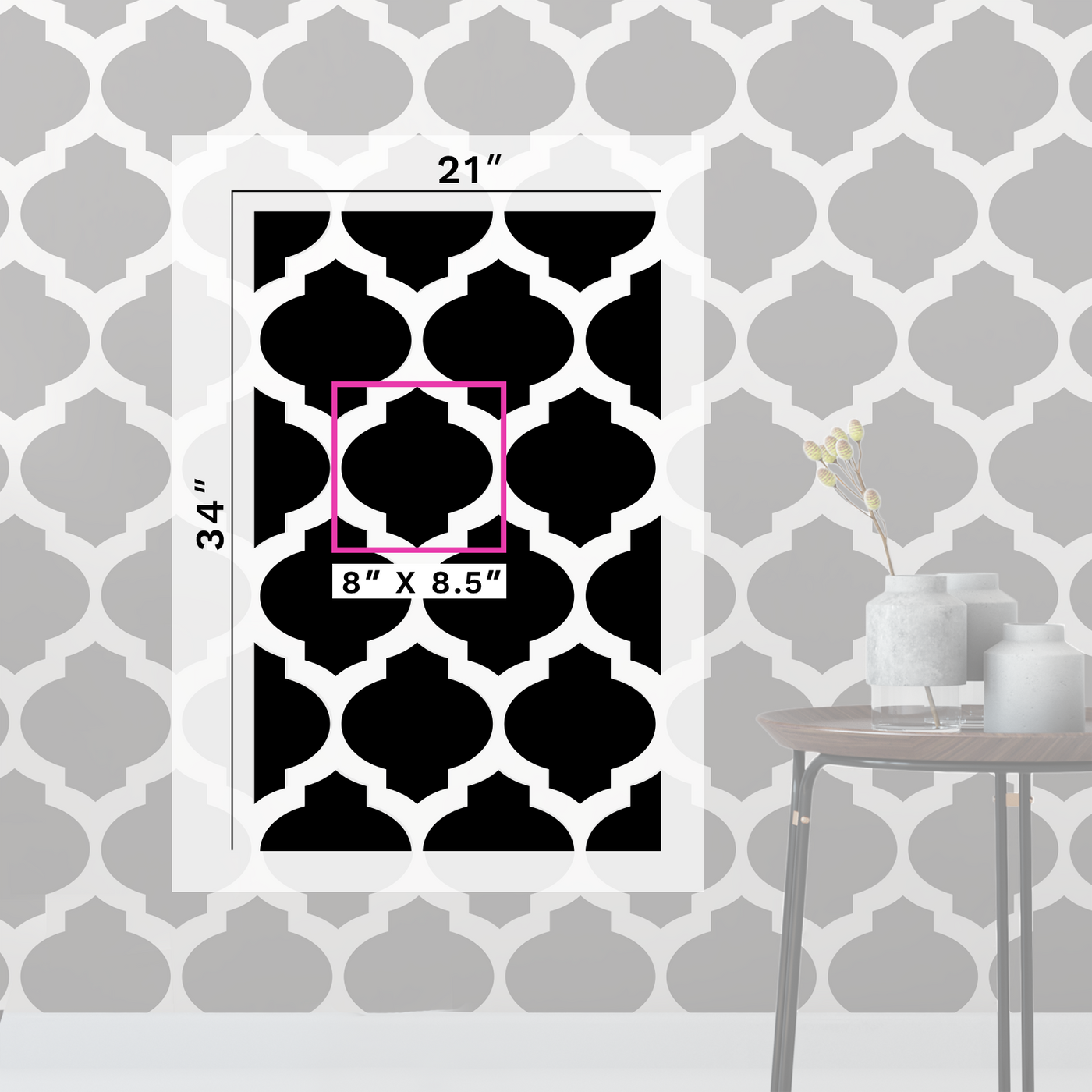 Moroccan Fill Stencils - Stencil Revolution