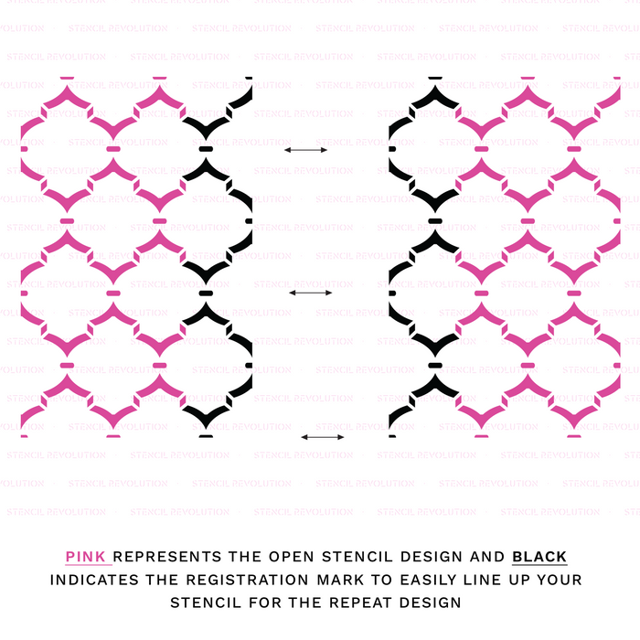 Moroccan Outline Stencils - Stencil Revolution