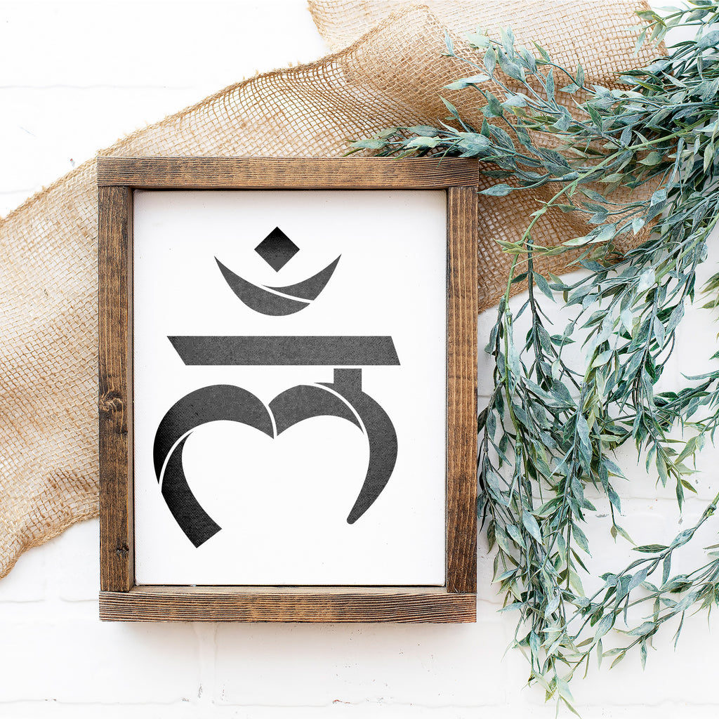 Muladhara Root Chakra Symbol Stencil