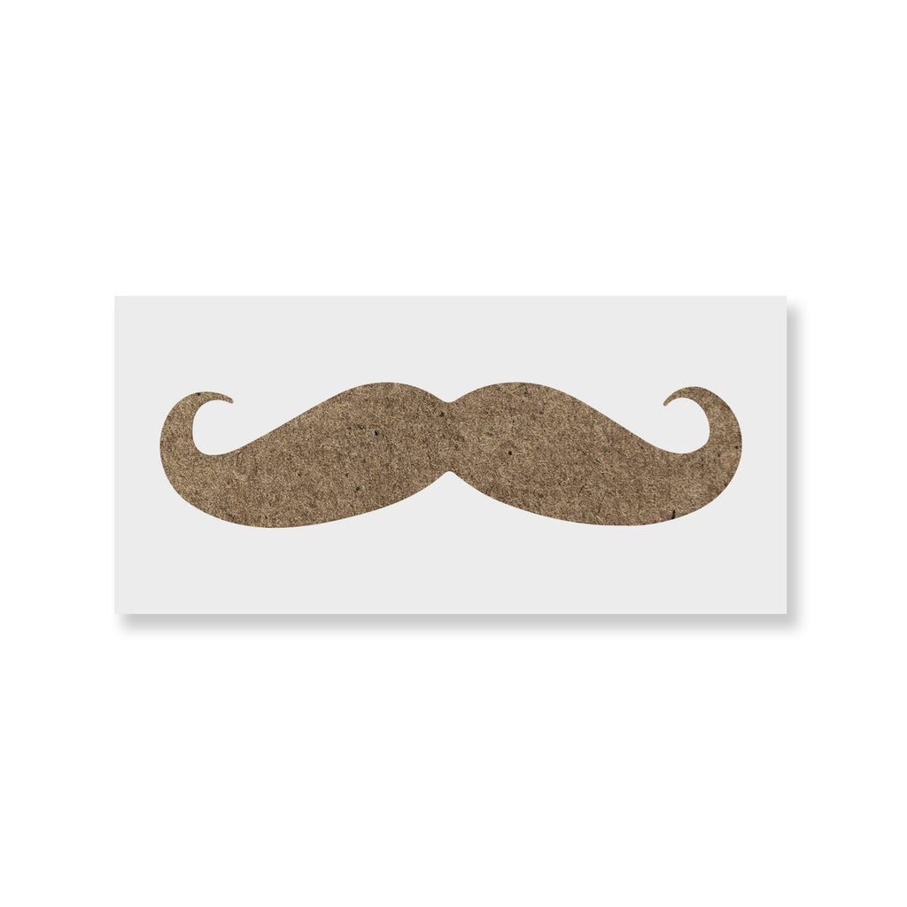 Mustache Stencil - Design stencil of a simple mustache design