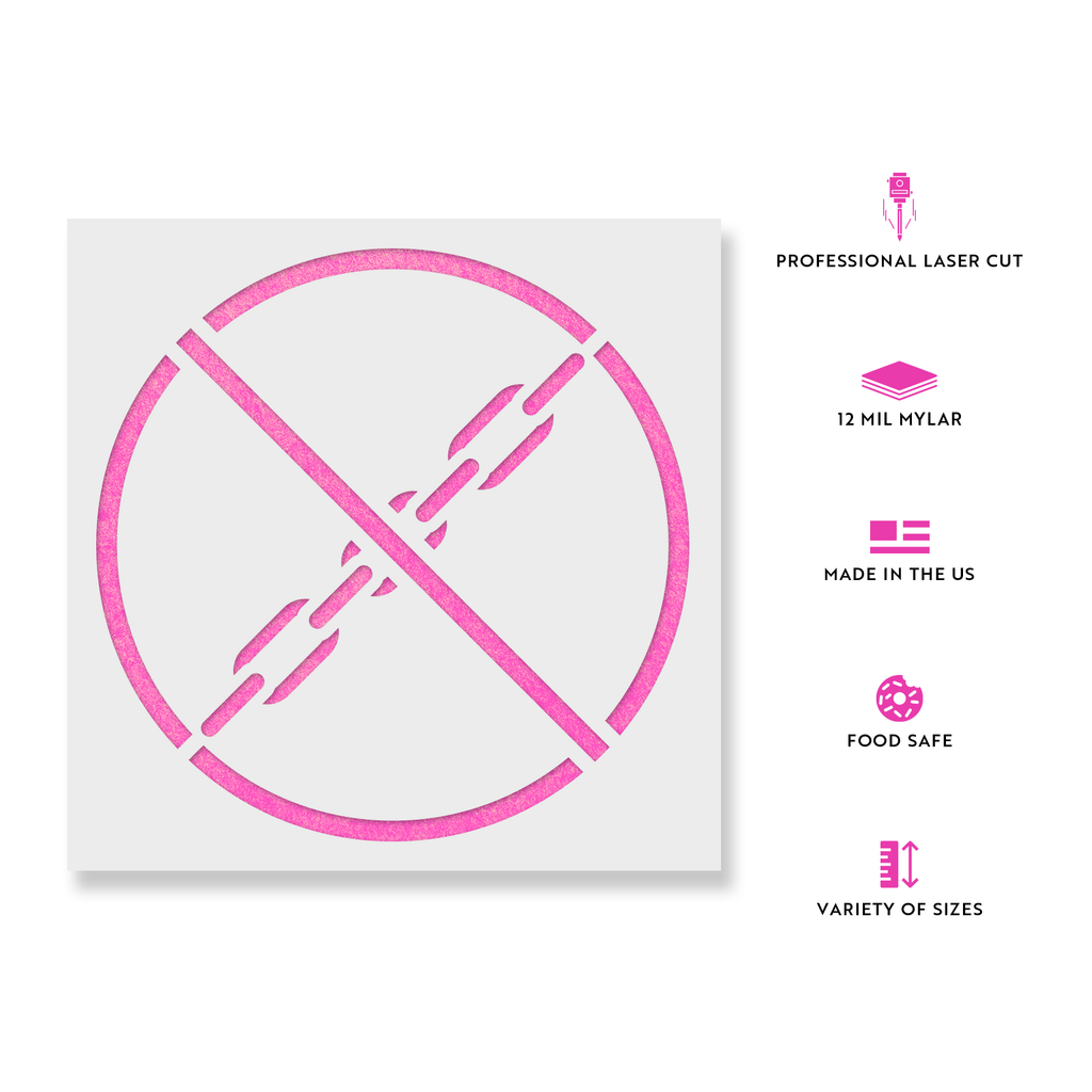 No Lifting Symbol Stencils - Stencil Revolution