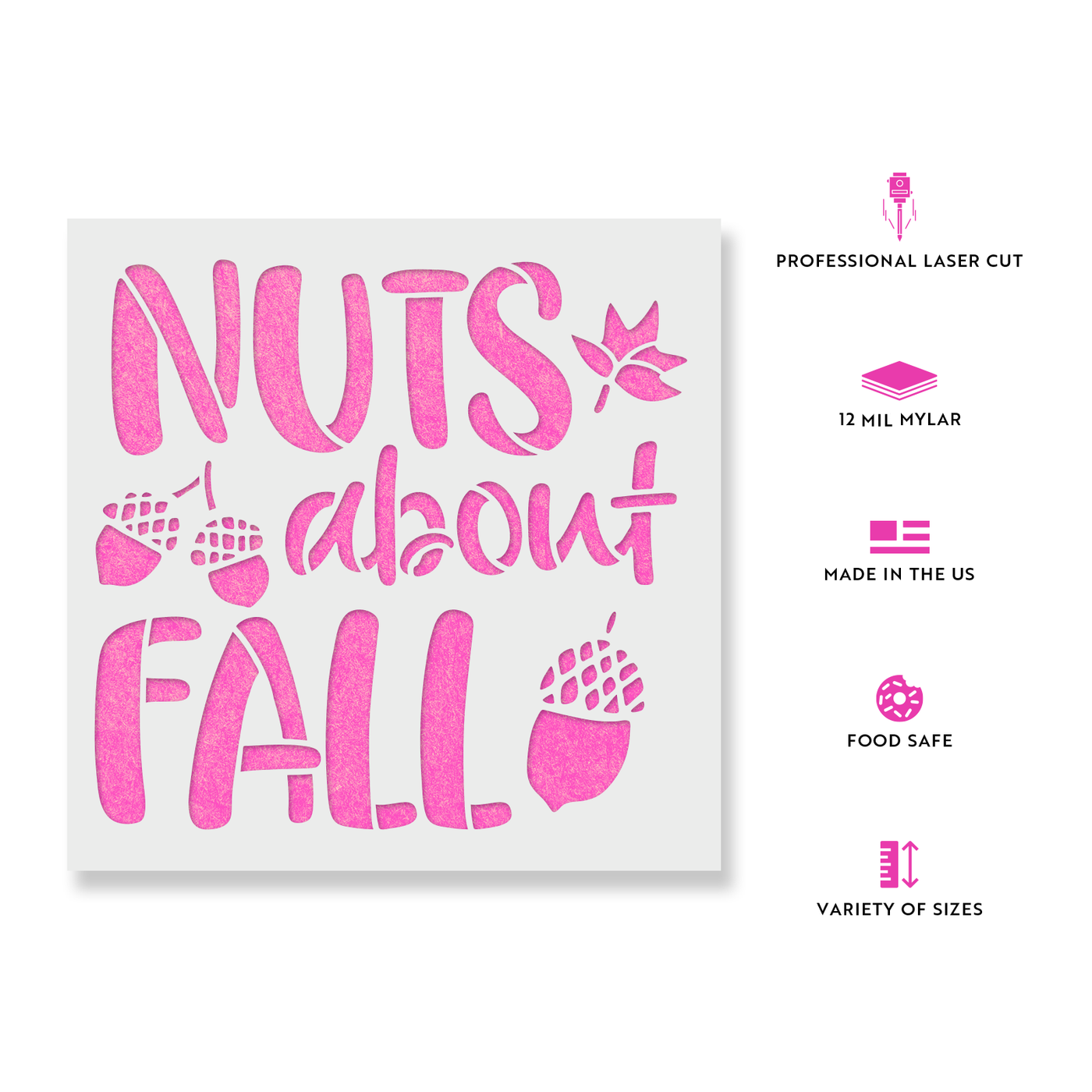 Nuts About Fall Stencils - Stencil Revolution