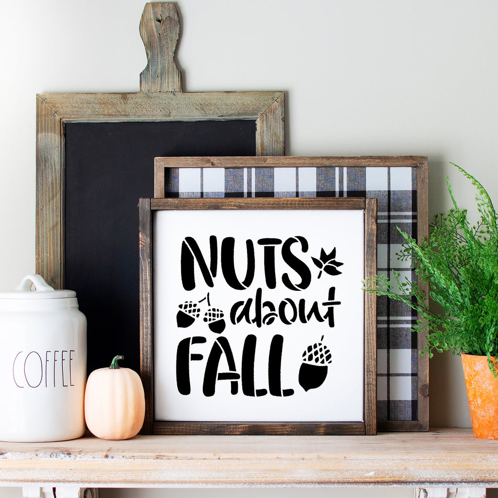 Nuts About Fall Stencils - Stencil Revolution
