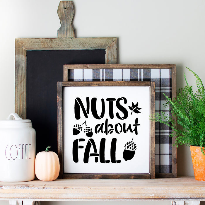 Nuts About Fall Stencils - Stencil Revolution