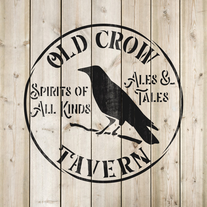 Old Crow Tavern Stencils - Stencil Revolution