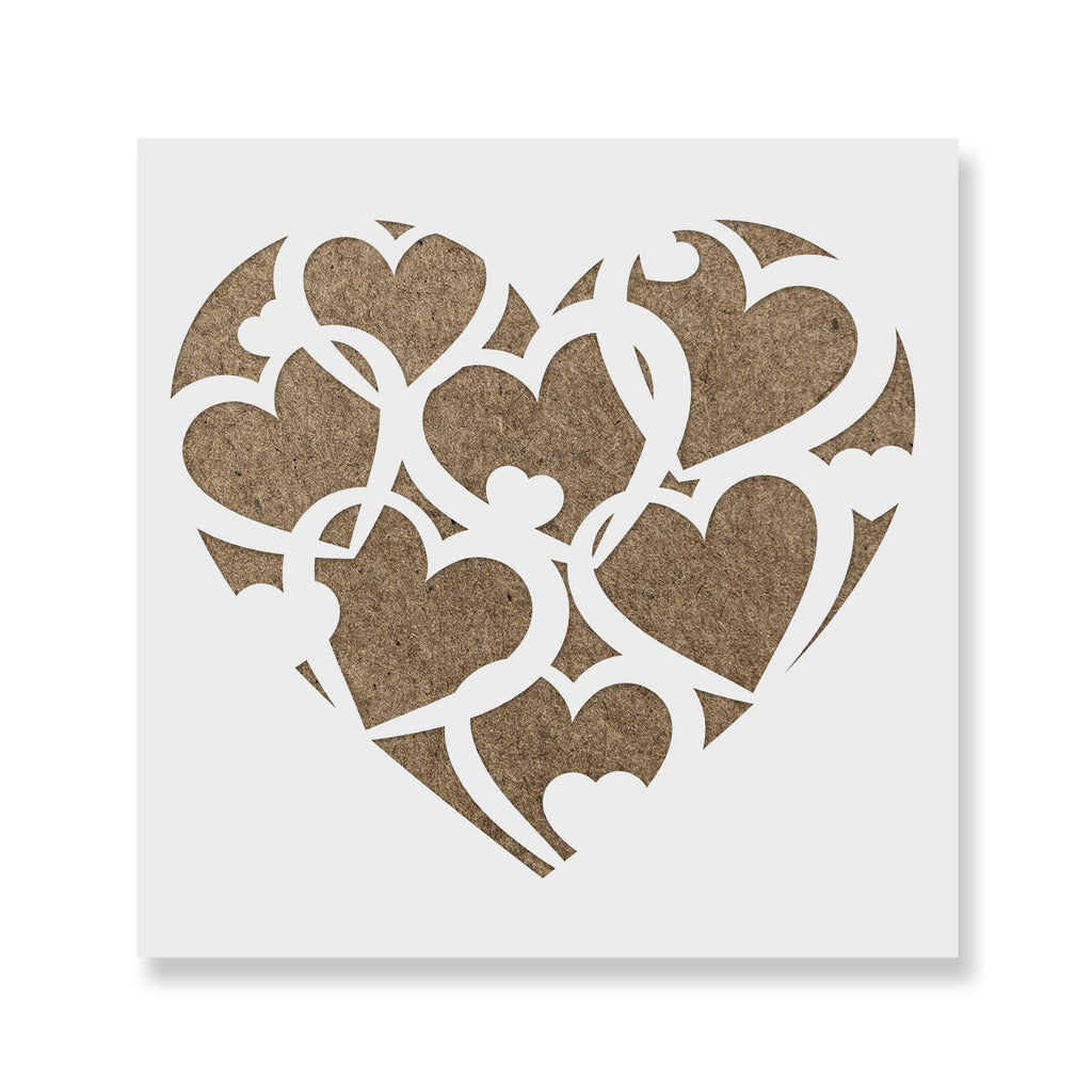 Pattern Heart Stencils - Stencil Revolution
