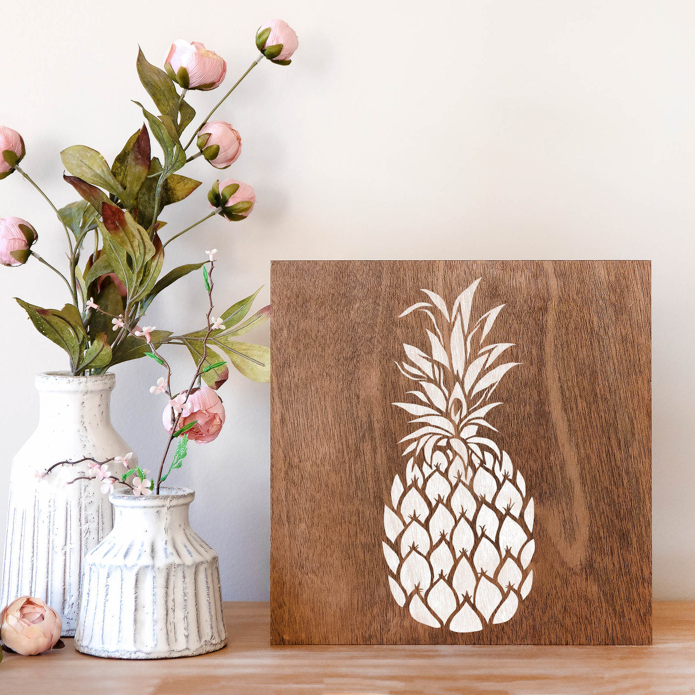 Pineapple Stencil in Small & Large Sizes - Great for DIY Projects