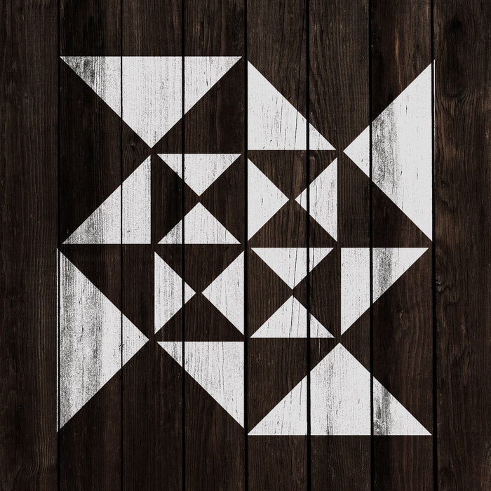 Pinwheel Quilt Block Stencils - Stencil Revolution