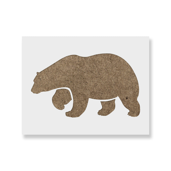Polar Bear Stencil, Stencils laser-cut on mylar