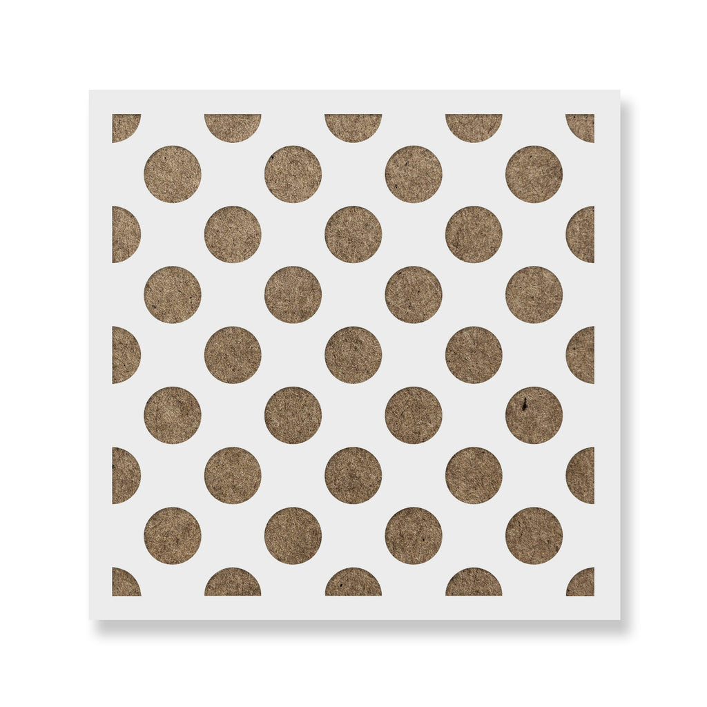 Polka Dots Stencil - Craft stencils of polka dot circles