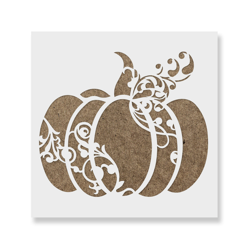 Pumpkin Decorative Stencil - Reusable Template for Fall DIY Crafting