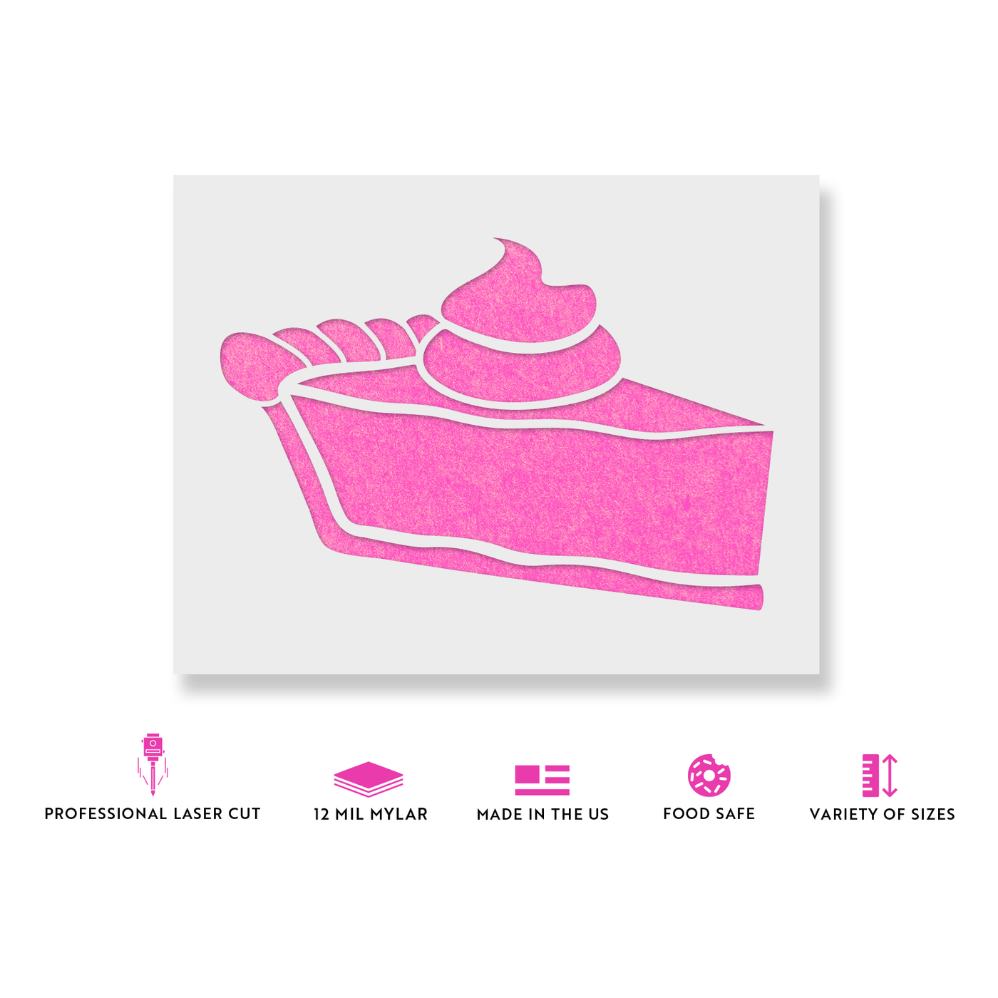 Pumpkin Pie Stencil for Crafting & DIY