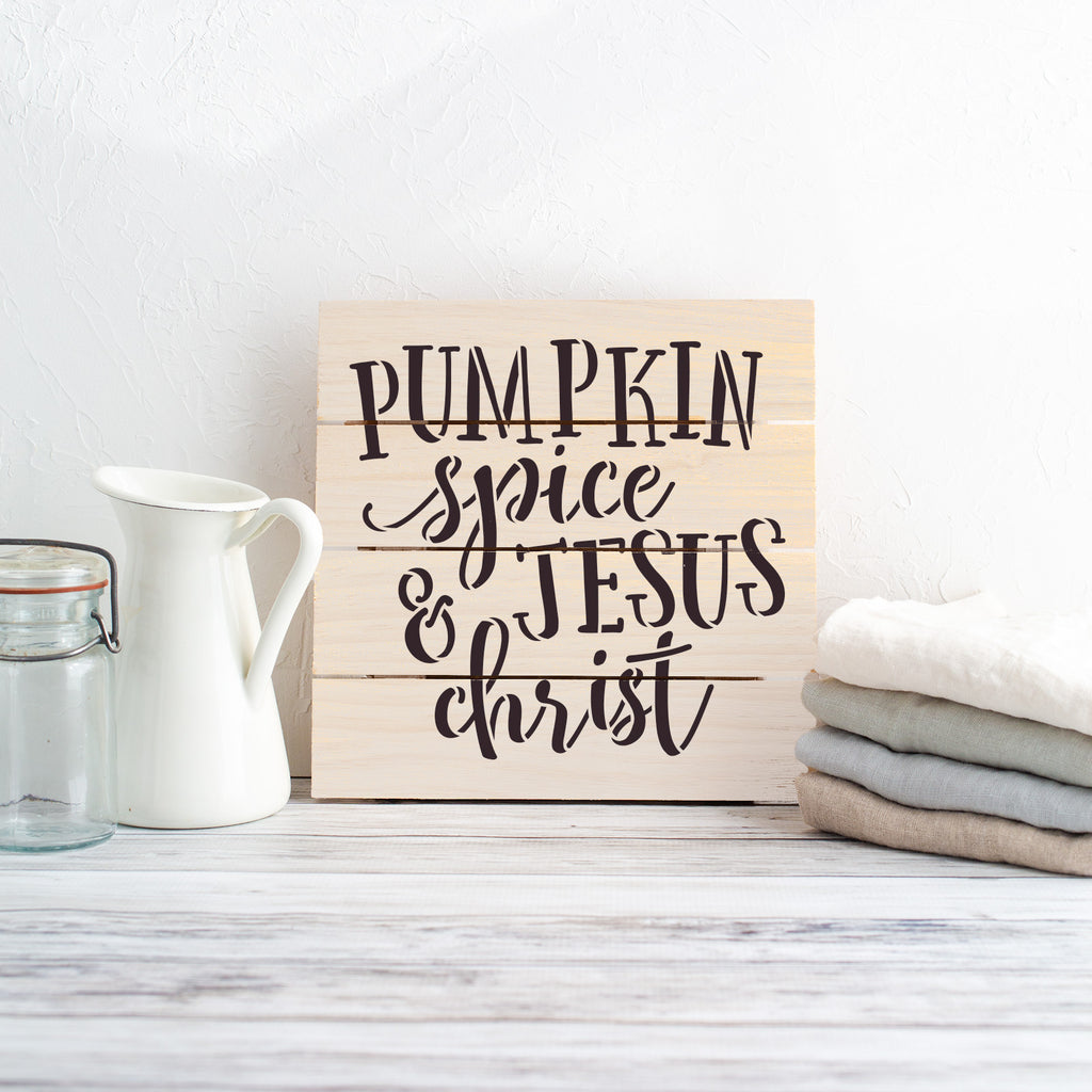 Pumpkin Spice Stencil for Crafting & DIY