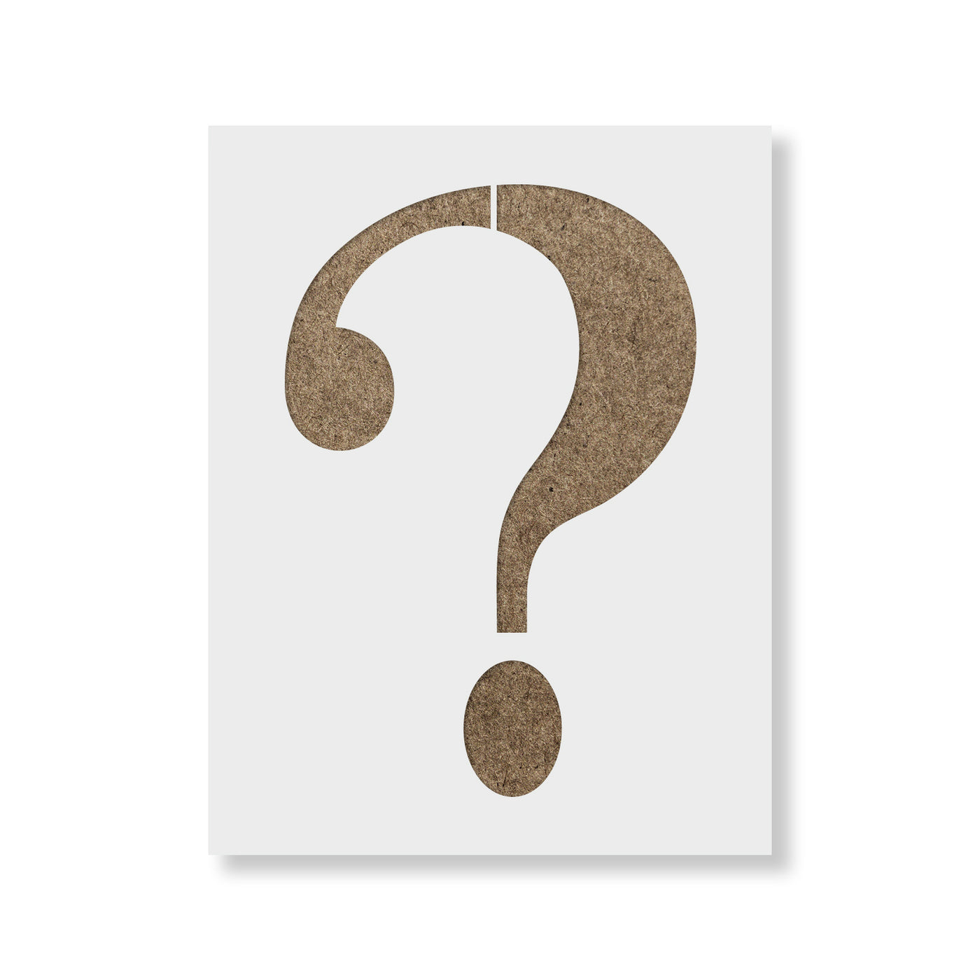 Question Mark Stencil - Reusable Stencils of a Question Mark in Various ...