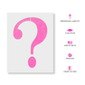 Question Mark Stencil - Reusable Stencils of a Question Mark in Various ...