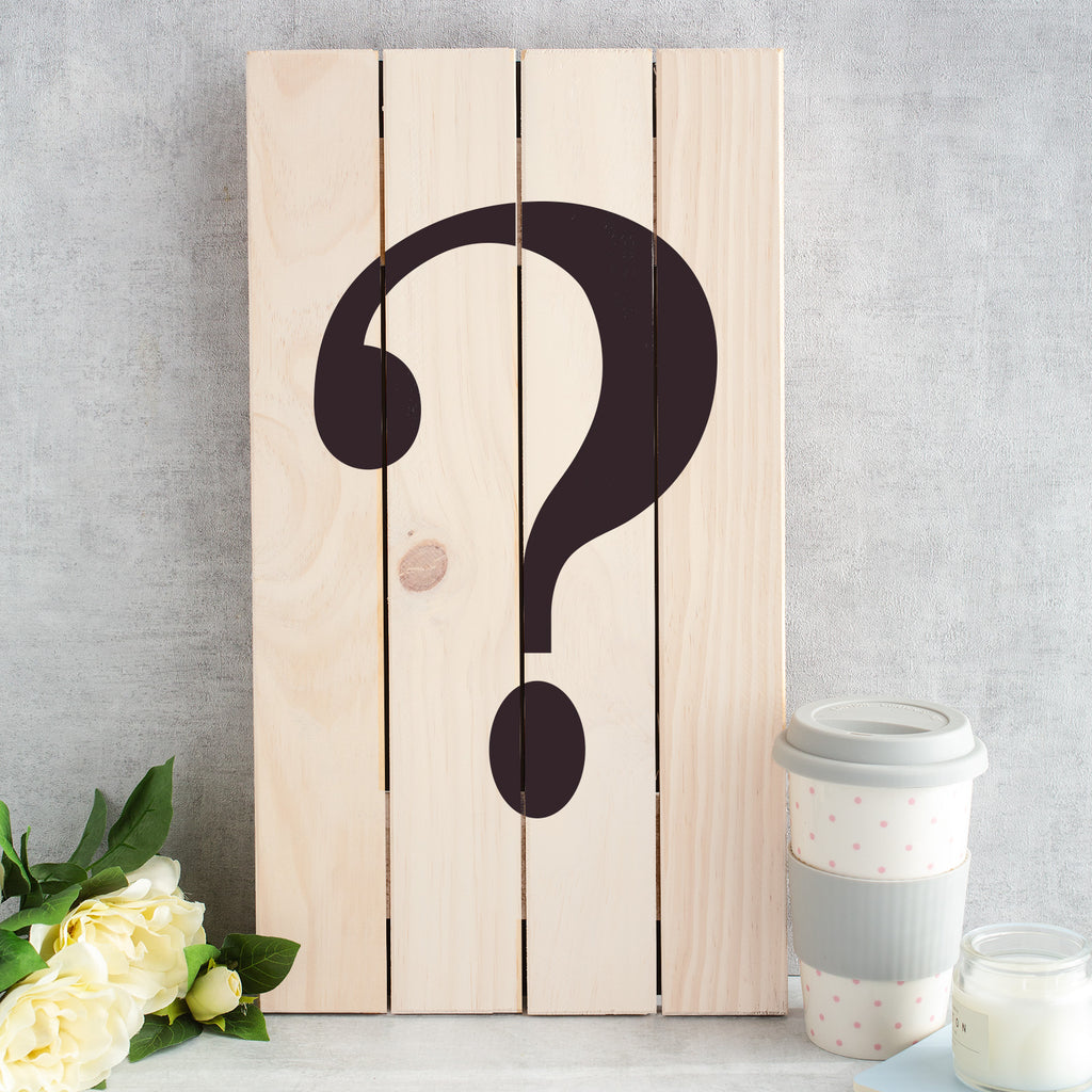 Question Mark Stencil - Reusable Stencils of a Question Mark in Various ...
