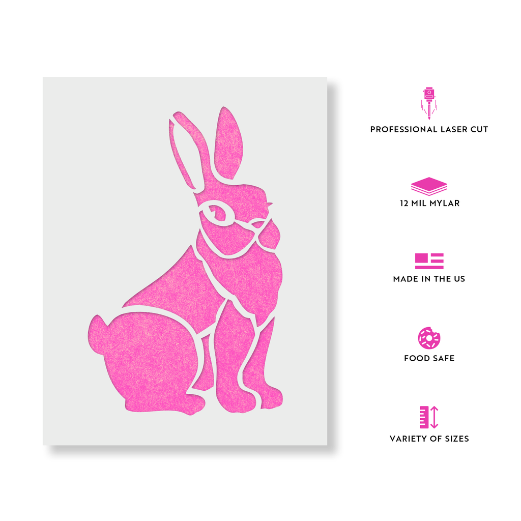 Rabbit Stencil - Awesome stencil for painting a bunny rabbit