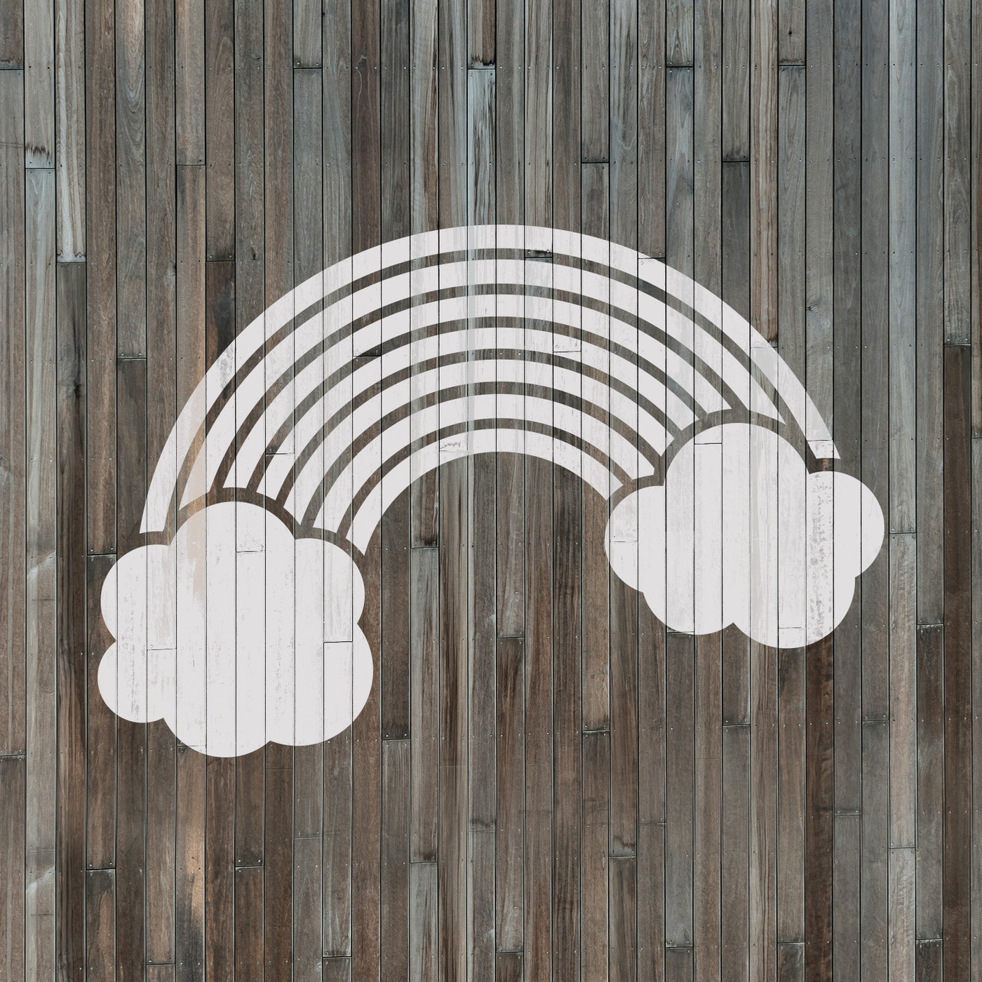 Rainbow Stencil, Crafting stencils or a rainbow laser-cut on mylar