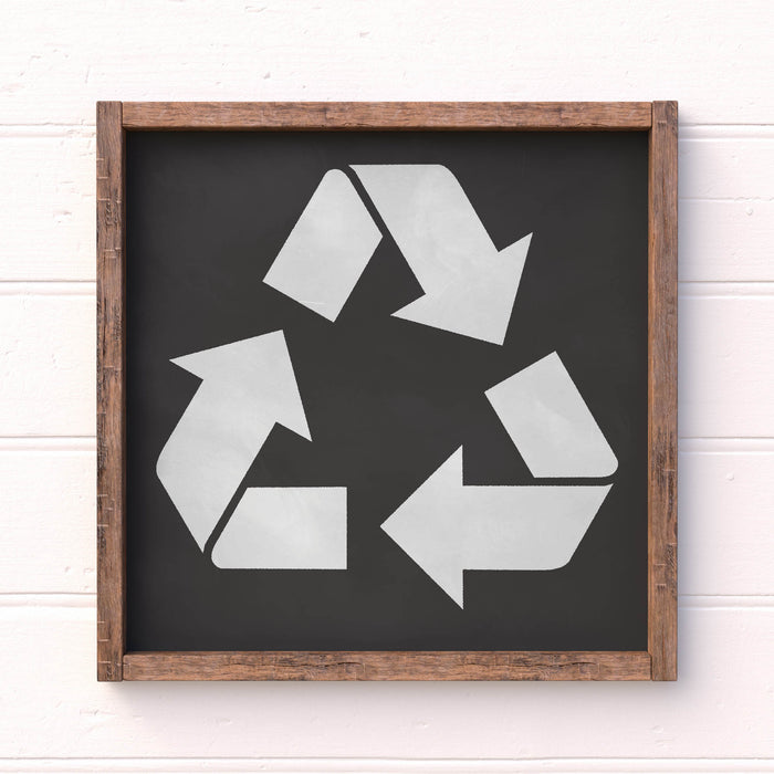 Recycle Stencil - Reusable USA Made Stencils of a Recycle Symbol