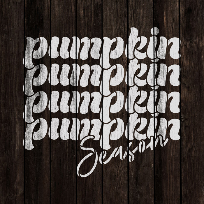 Retro Pumpkin Season Stencils - Stencil Revolution