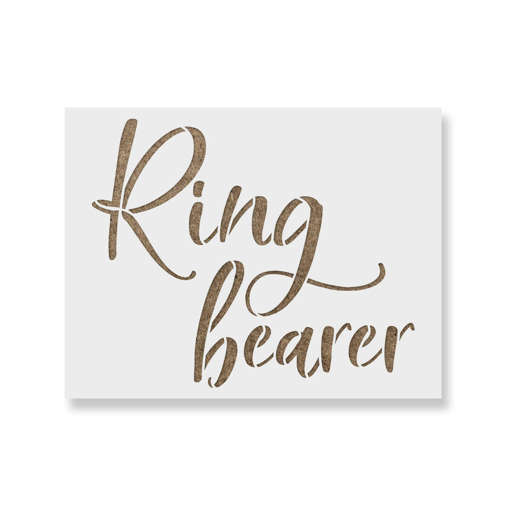 Ring Bearer Stencil for Crafting & DIY