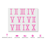 Roman Numerals Stencil, Reusable stencil of Roman numeral symbols