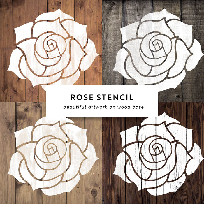 Rose Stencil for Painting - Flower Stencil - Large 🌹 Rose Stencils