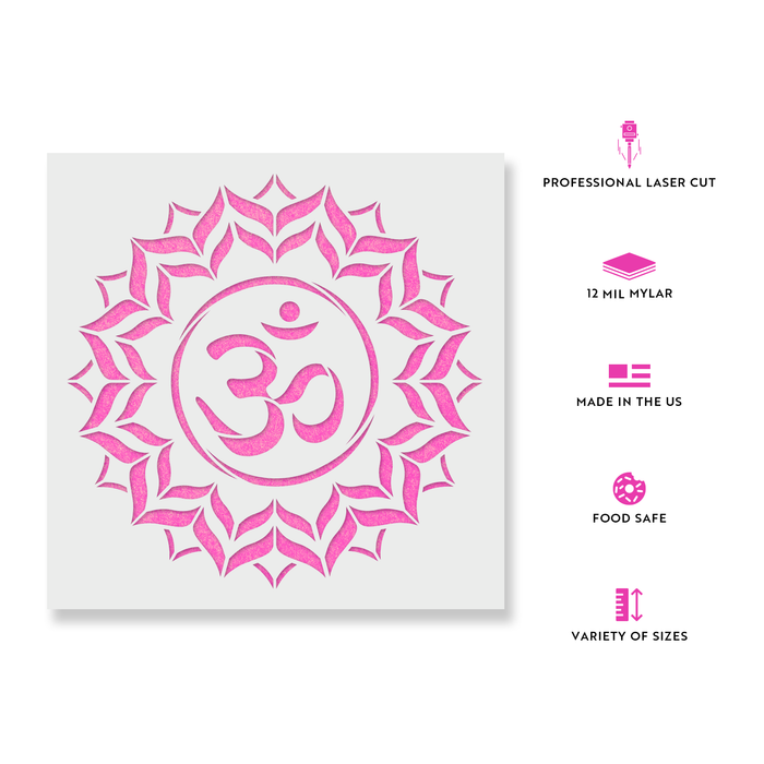 Sahasrara Crown Chakra Stencil