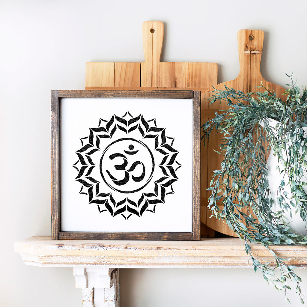 Sahasrara Crown Chakra Stencil