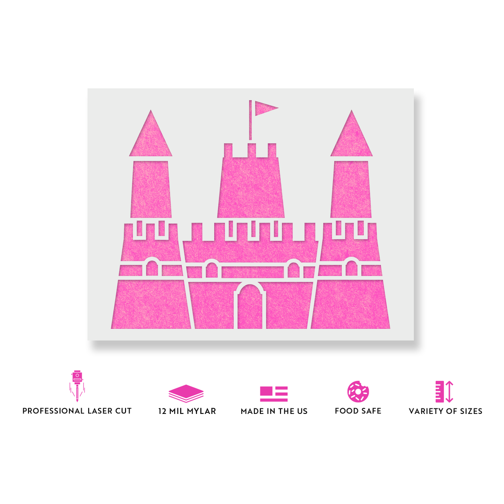 Sand Castle Stencils - Stencil Revolution