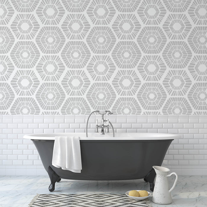 Scandinavian Geometric Pattern Wall Stencils - Stencil Revolution