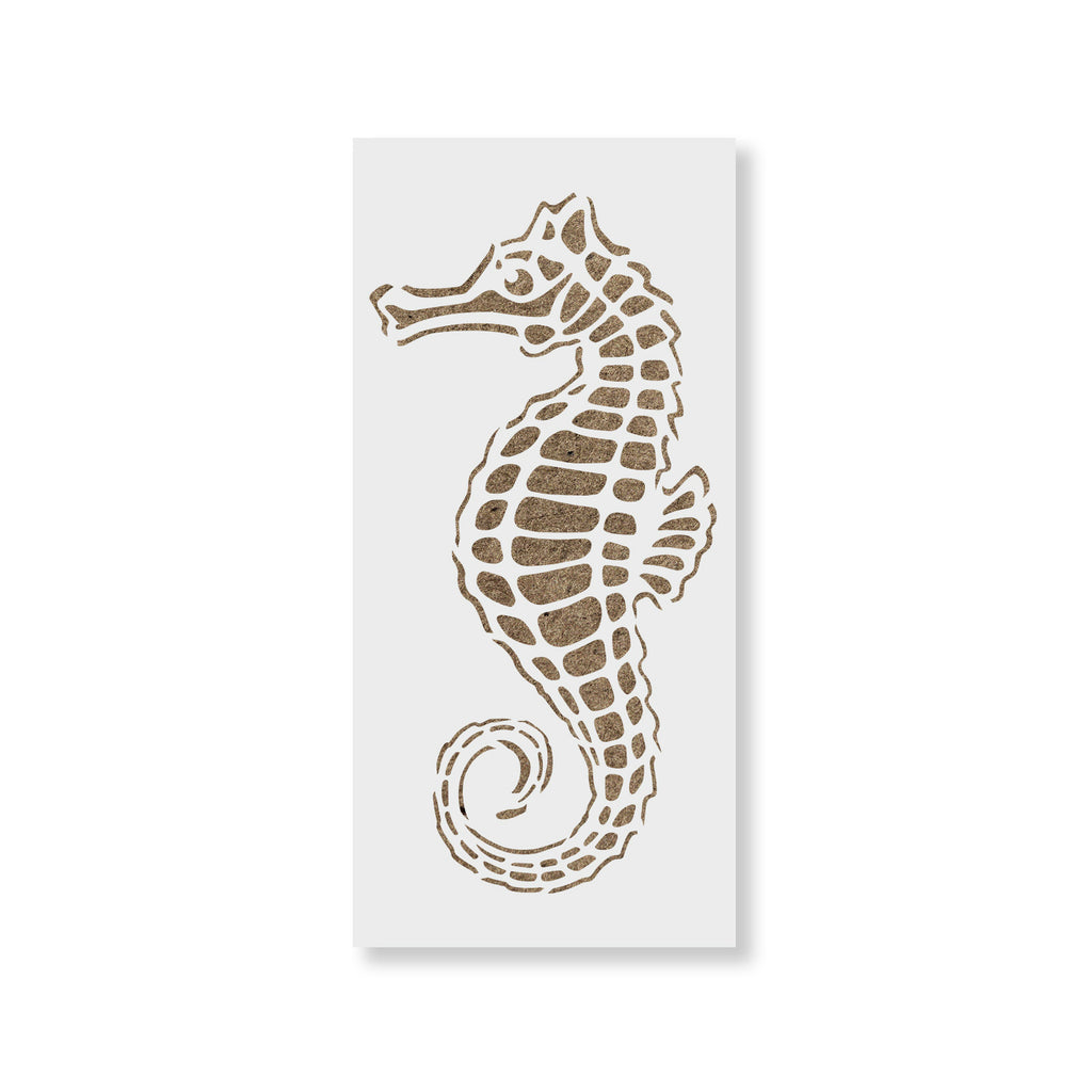 Styleish and Unique Seahorse Stencil Design - Reusable Stencils Made in USA