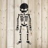 Skeleton Stencil Template for Halloween Crafting and DIY Fun