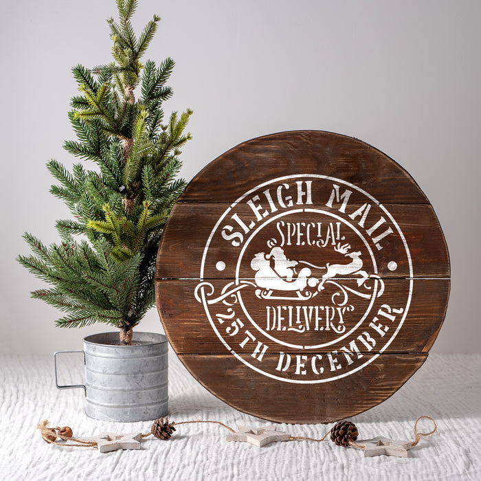 Sleigh Mail Stencils - Stencil Revolution