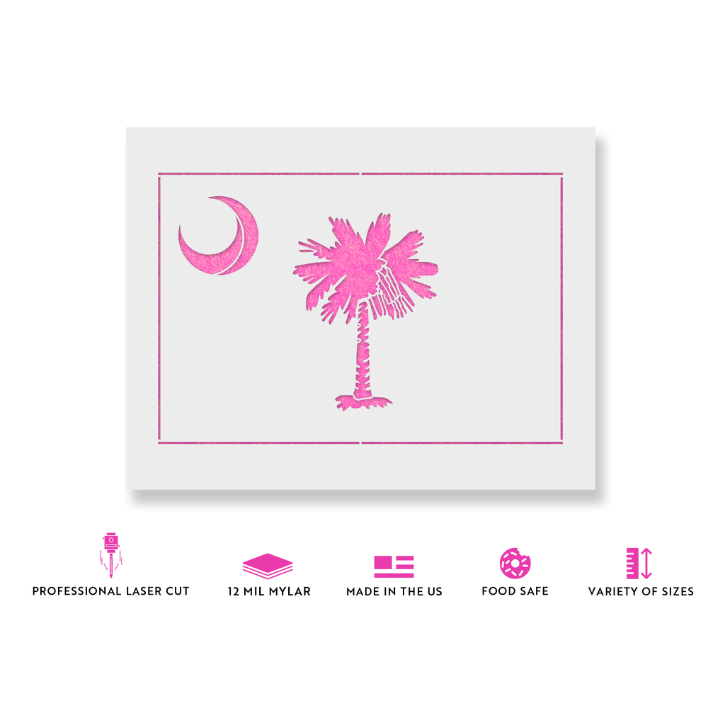 South Carolina State Flag Stencils - Stencil Revolution