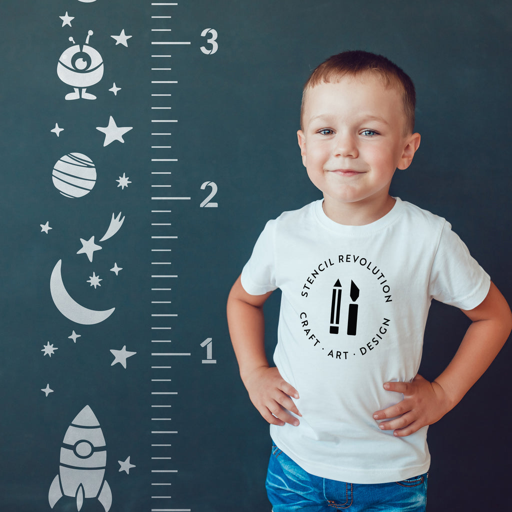 Space Growth Chart Stencils - Stencil Revolution