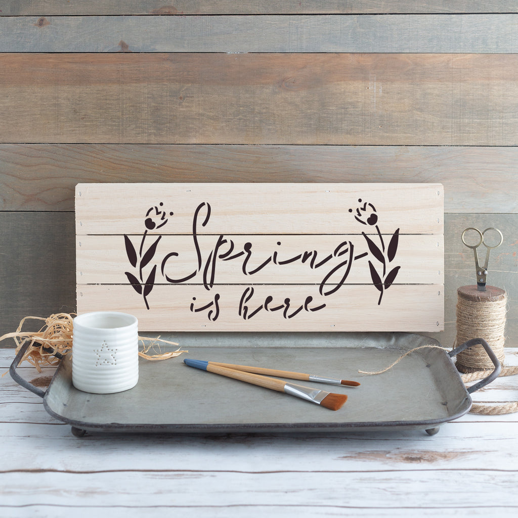 Spring Time Is Here Stencils - Stencil Revolution