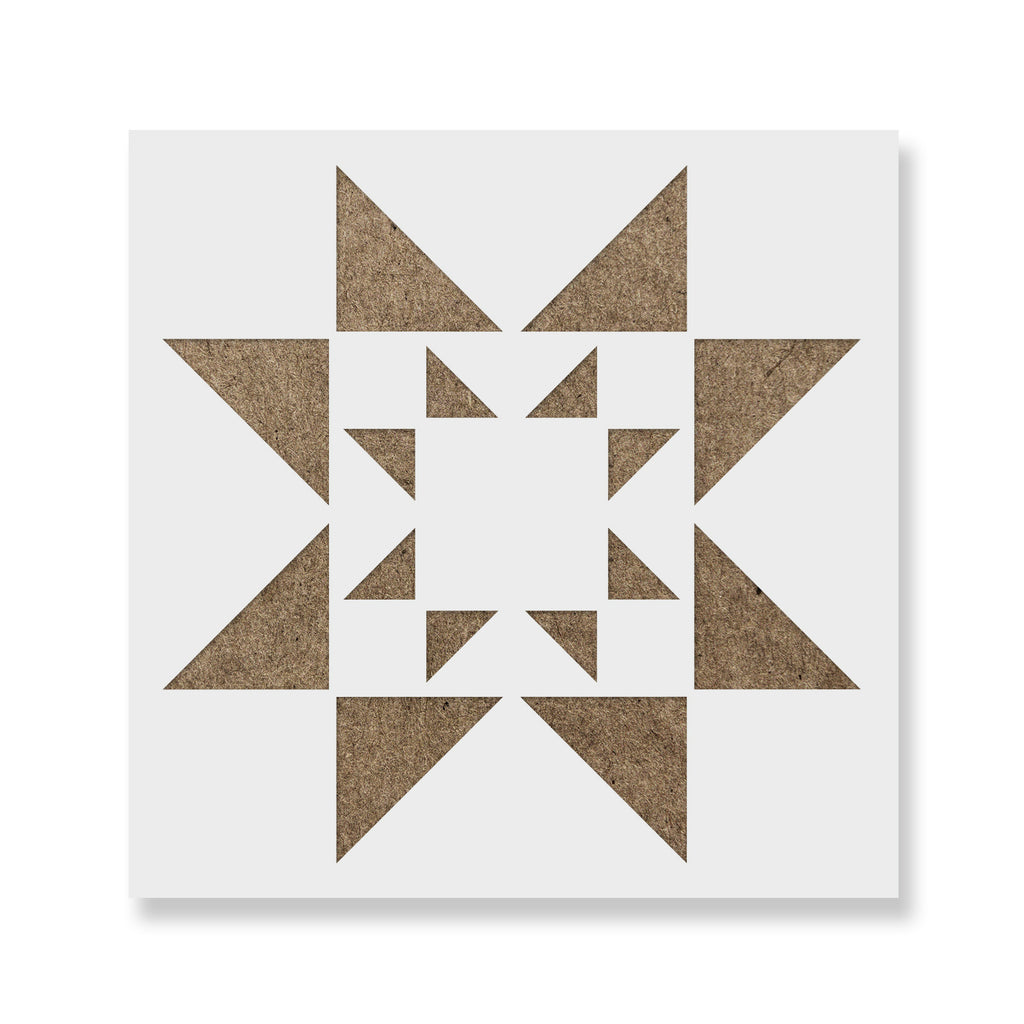 Starburst Quilt Block Stencils - Stencil Revolution