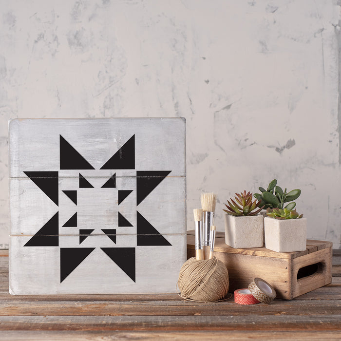 Starburst Quilt Block Stencils - Stencil Revolution