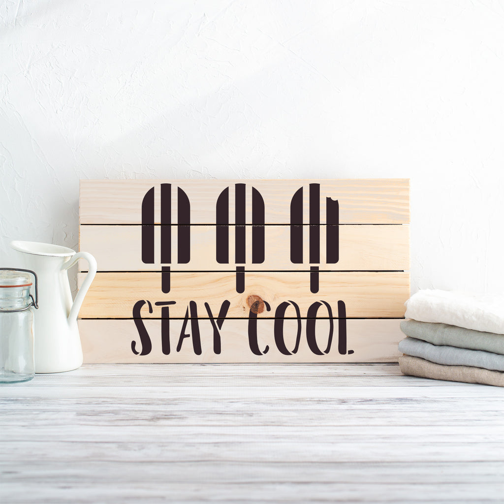 Stay Cool Popsicles Stencils - Stencil Revolution