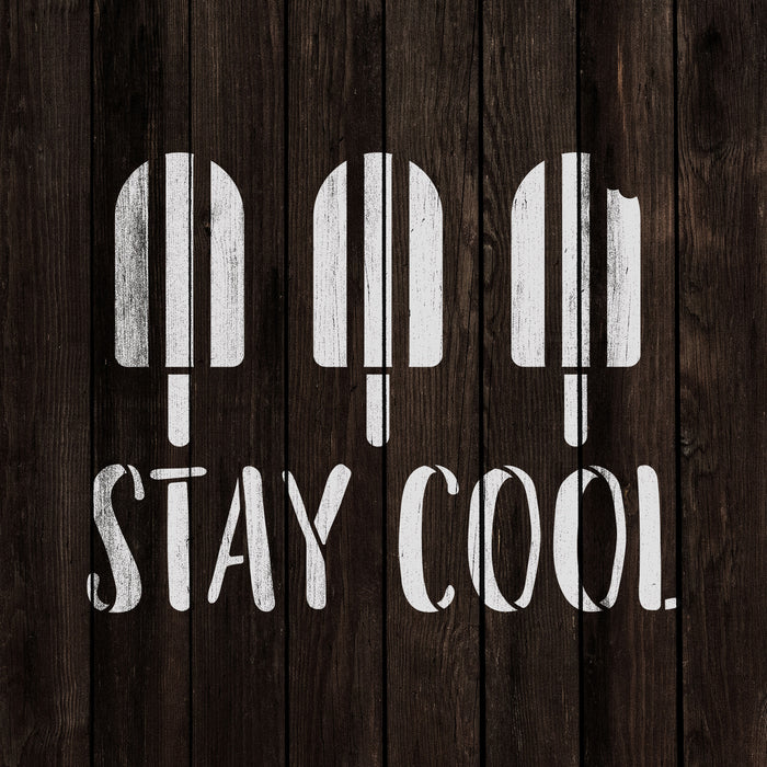 Stay Cool Popsicles Stencils - Stencil Revolution