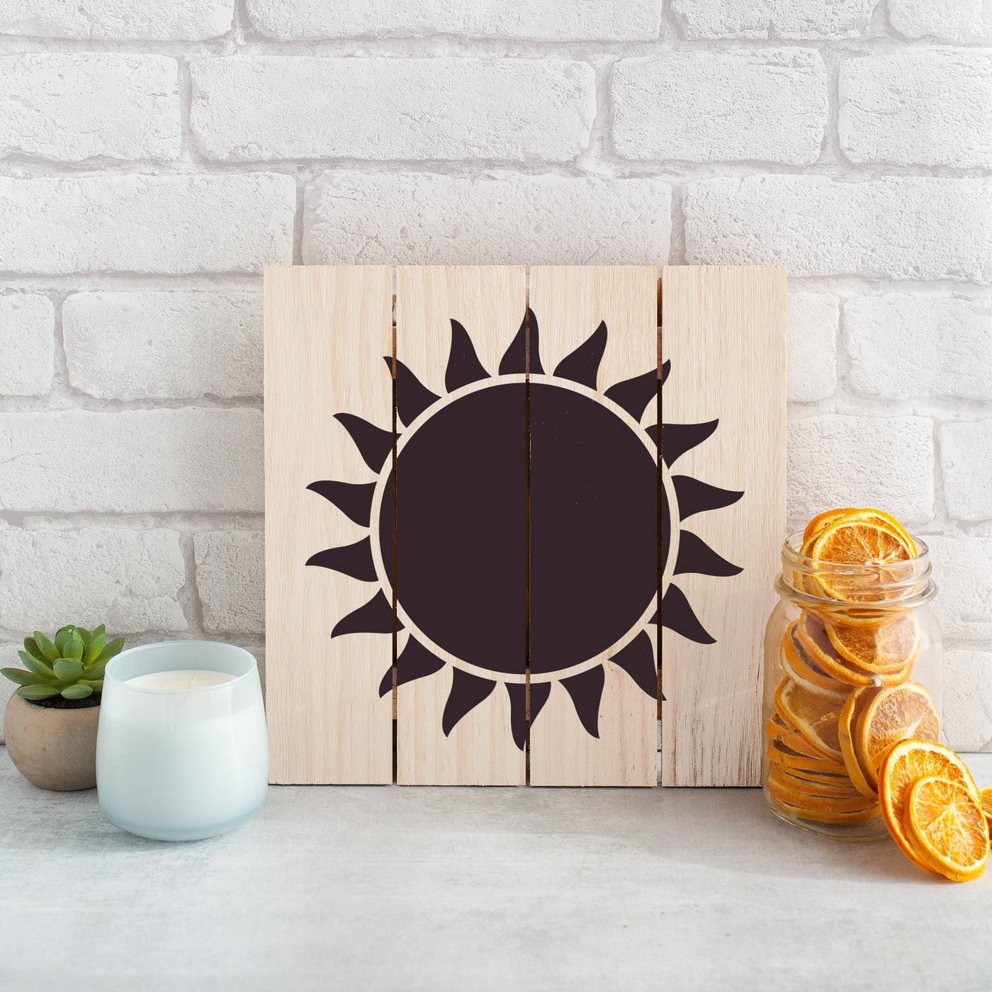 Sun Stencil - Reusable Stencil Design of the Sun Shining