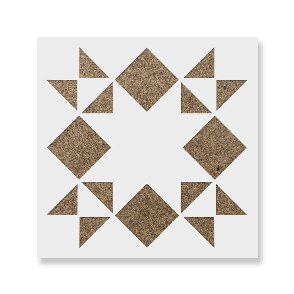 Sunshine Quilt Block Stencils - Stencil Revolution