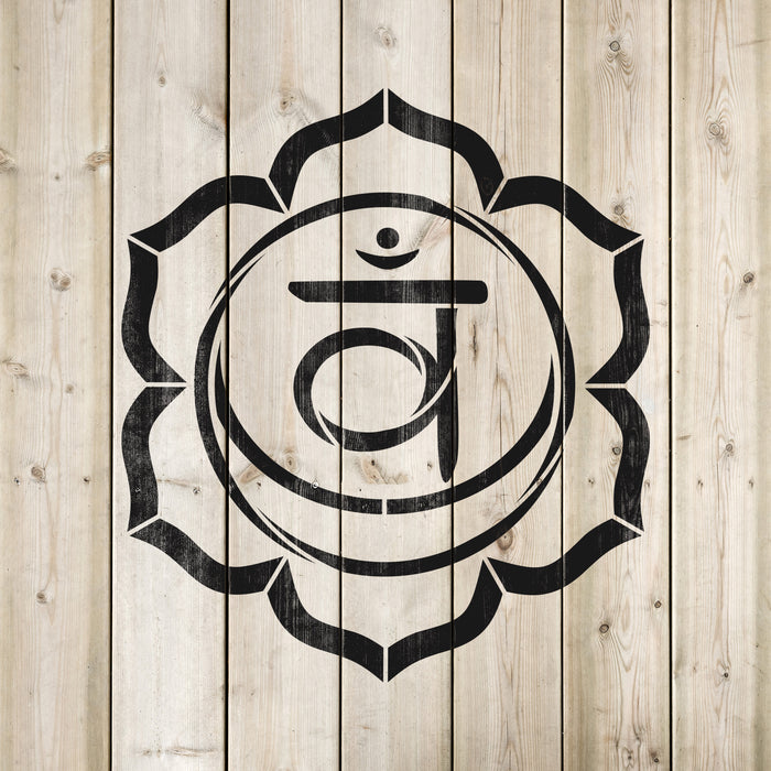 Svadhisthana Sacral Chakra Stencil