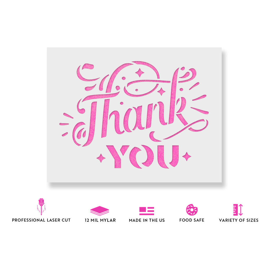 Thank You Stencil, stencils for signs at the best prices!