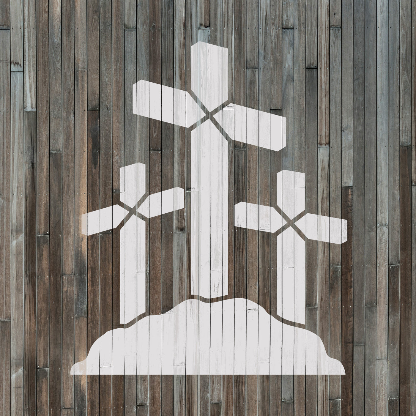 Three Crosses Stencils - Stencil Revolution