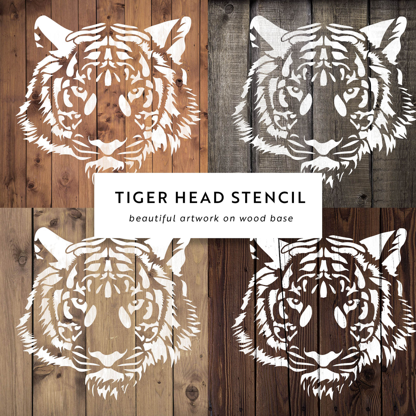 Tiger Stencil - Stencil for creating a tiger design