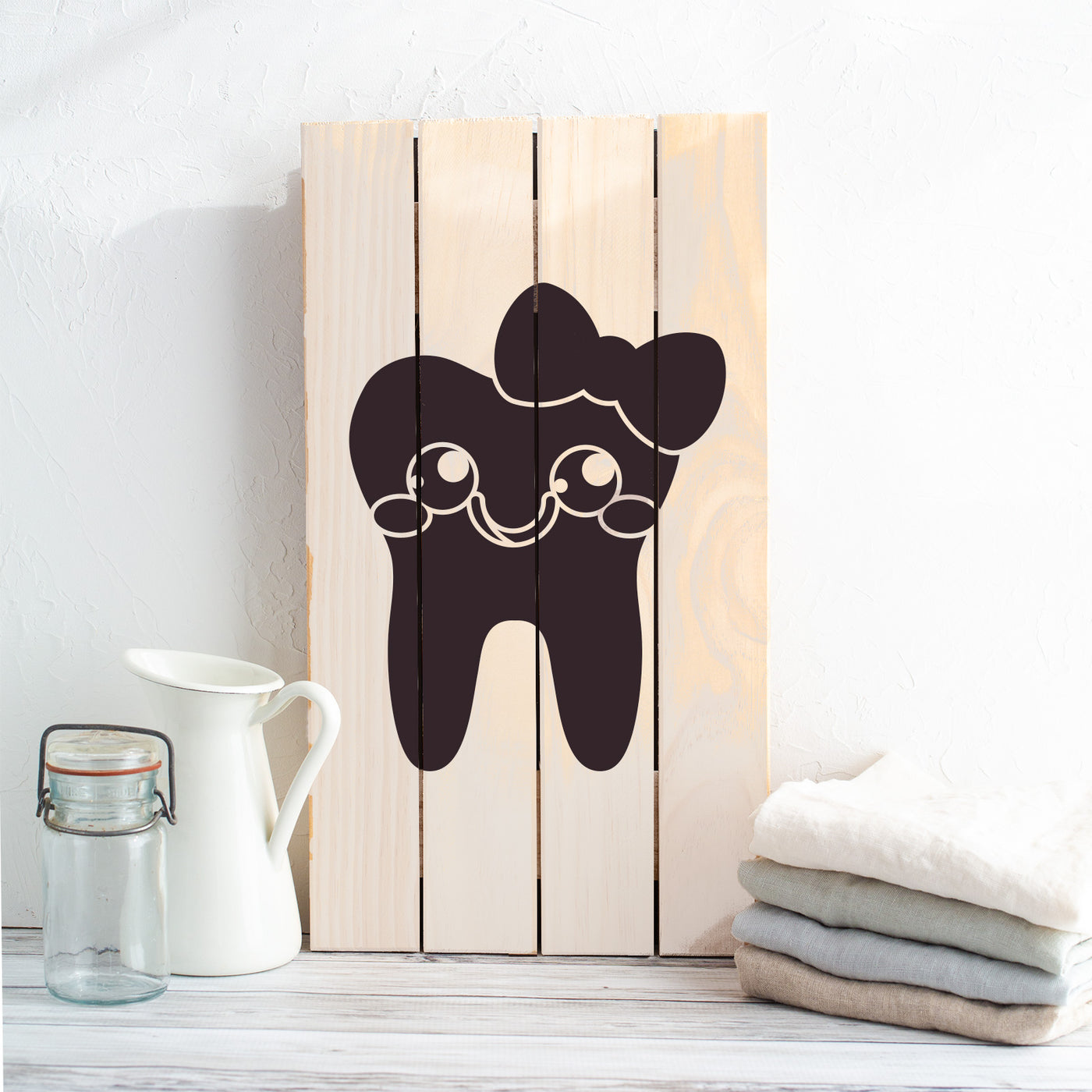 Tooth with Bow Stencils - Stencil Revolution